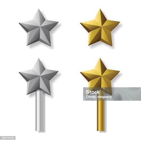 금색과 은색 별 흰색 배경에 고립입니다 벡터 템플릿입니다 강철에 대한 스톡 벡터 아트 및 기타 이미지 강철 개체 그룹 검사 보기 Istock