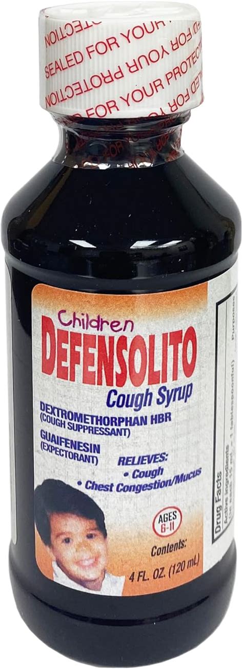Defensolito Jarabe Para La Tos Para Niños 405 Oz Fl Jarabe Para La