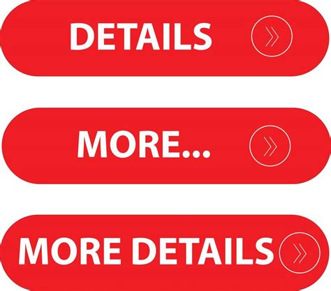 Details Button On White Background More Button More Details Button