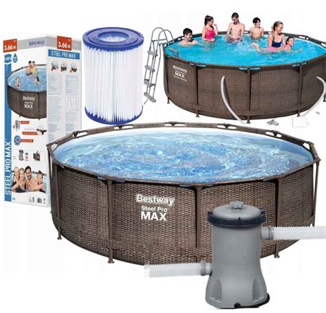 BASEN STELAŻOWY RATTAN 366x100cm BESTWAY 56709 (5902854518326) • Cena ...