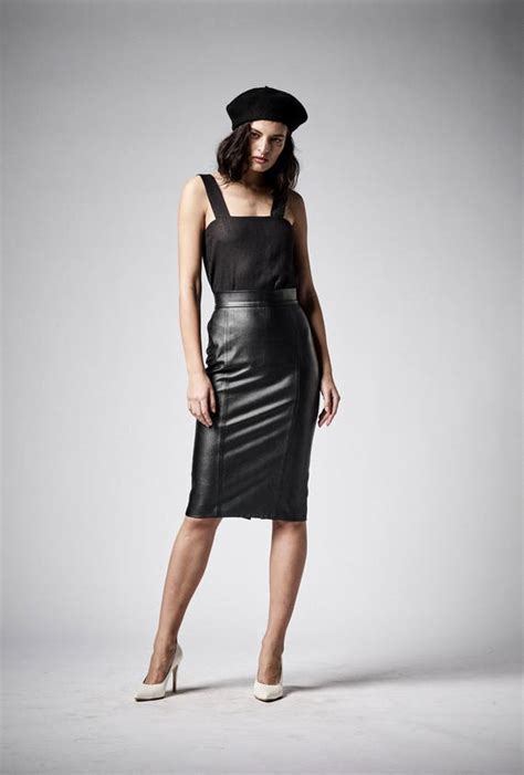 Leather Skirt Etsy