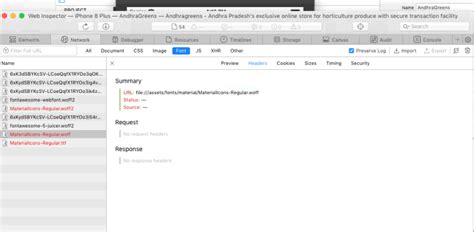 safari network preview an error occurred trying to load the resource