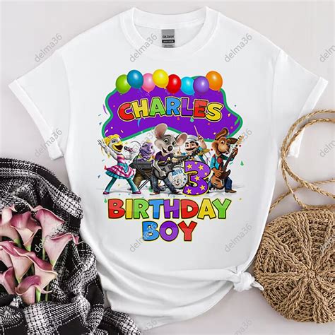 Custom Chuck E Cheese Birthday Shirt Personalized Chuck E Cheese Shirt