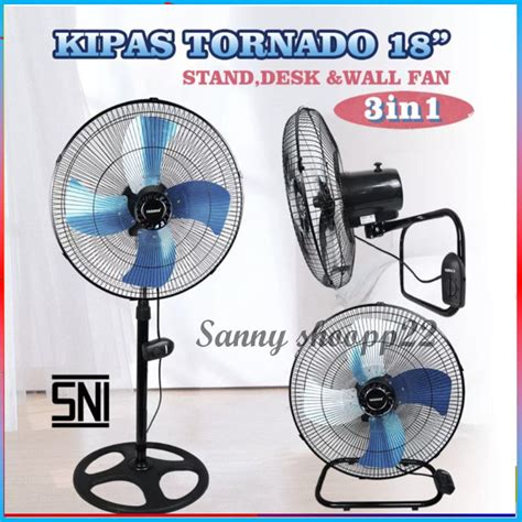 Jual Tornado Baling Full Besi Kipas Angin Tornado 18inch 3in1 Hemat