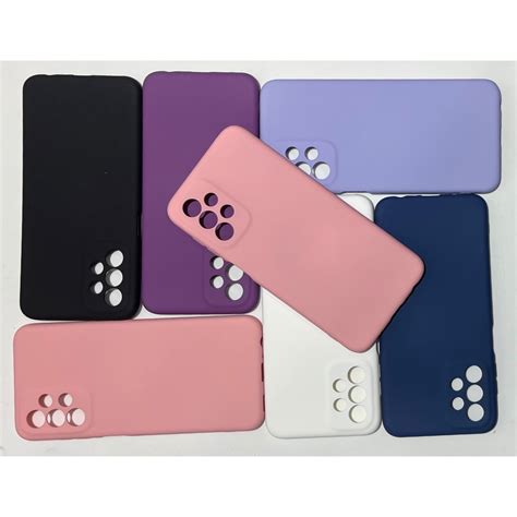 Kit Capa Capinha Samsung Galaxy A23 Silicone Aveludada Por Dentro Com