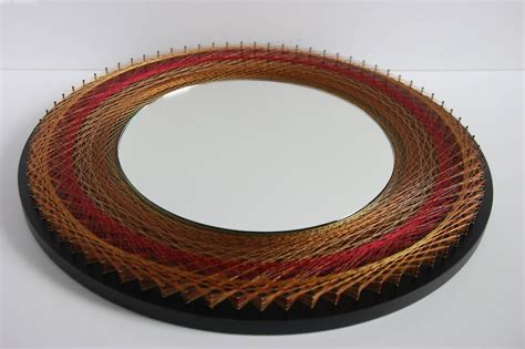 String Art Mirror Geometry Mirror Home Wall Décor 3d Etsy