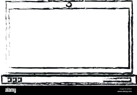 Blurred Silhouette Laptop Computer Tech Device Stock Vector Image And Art Alamy