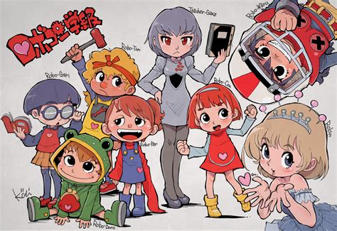Robin Robopar Roboton Gantz Sensei Robogari And 2 More Ganbare Robocon Drawn By Kiichi