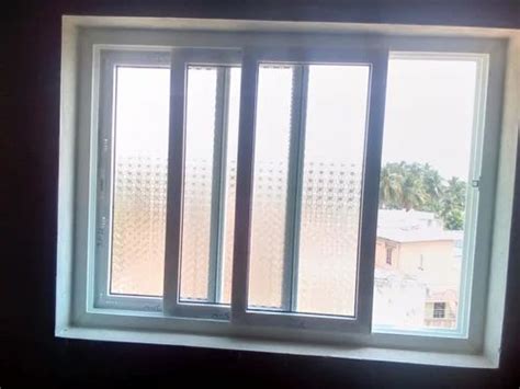 Toughened Glass Upvc Three Track Sliding Window At Sq Ft In Chennai