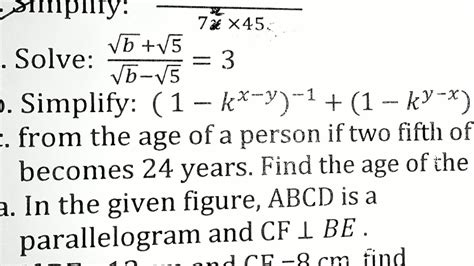 Class 10 Indices Simplification Indices Nepali Youtube
