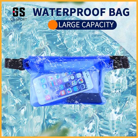 Waterproof Swimming Waist Bag Pouch Storage Bag Adjustable Strap Underwater Drift Waterproof Bag