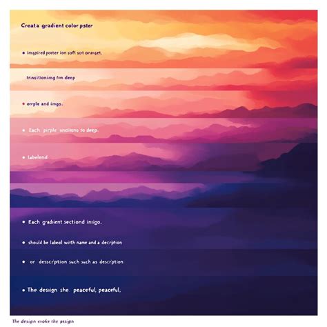 Sunset Gradient Poster Premium Ai Generated Image