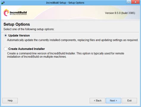 Upgrading Incredibuild