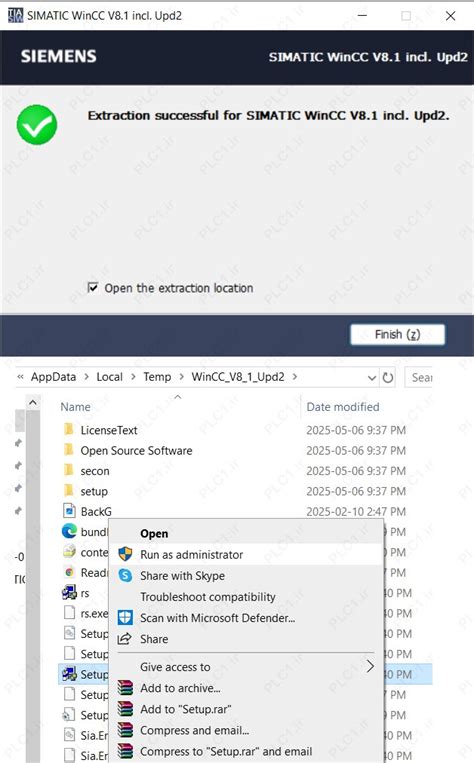 نرم‌افزار Simatic Wincc V81 زیمنس آخرین آپدیت پی ال سی وان Wincc Explorer