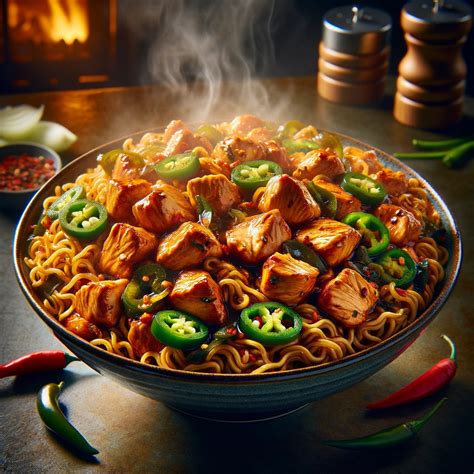 Quick And Spicy Chicken Noodle Stir Fry Turbokitchen