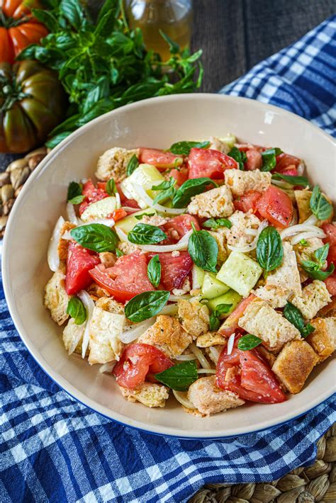 Panzanella Tuscan Bread Salad And Pomegranates And Artichokes Taras