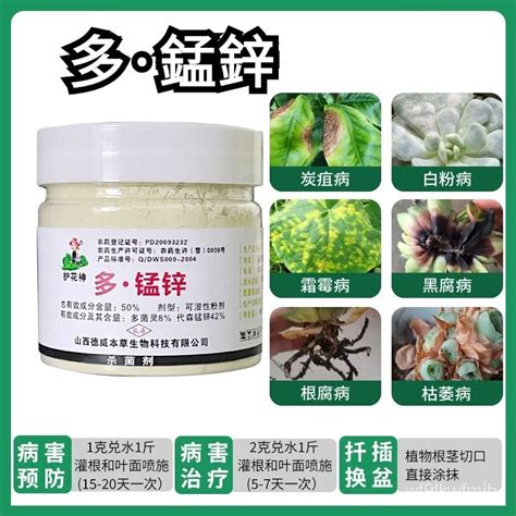護花神 多錳鋅 代森錳鋅 肥料 花卉多肉 根腐化水落葉 斑病植物殺菌劑 蝦皮購物
