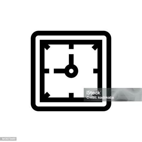 Icône De Ligne Dhorloge De Bureau Design Pixel Parfait Trait Modifiable