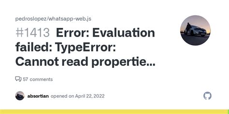 Error Evaluation Failed Typeerror Cannot Read Properties Of