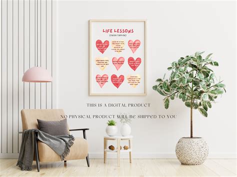 Life Lessons With Taylor Swift Lyrics Life Advice Taylor Swift Wall Art Affirmations Swiftie