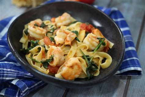 Fettuccine With Shrimp And Spinach Pasquale Sciarappa Recipes