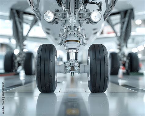 Intricate Retraction Of Airplane Landing Gear Capturing The