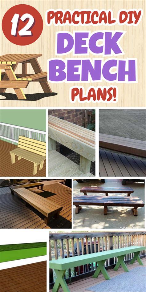 12 Functional Diy Deck Bench Plans For Outdoor Relaxation