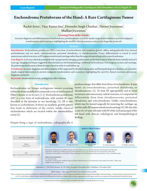 Pdf Enchondroma Protuberans Of The Hand A Rare Cartilaginous Tumor