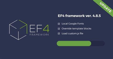 Ef Joomla Framework Updated Check What S New In Ef Version
