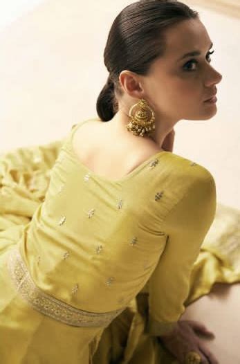 Yellow Silk Embroidered Anarkali Suit Salwar Kameez Designer Collection
