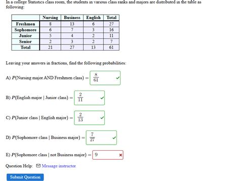Solved In A College Statistics Class Room The Students In