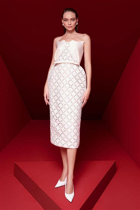 Womens Magnolia Pegged Curved Neck Taffeta Midi Dress Xssml White