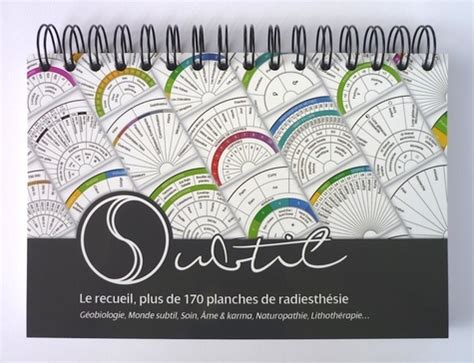 Le recueil plus de 170 planches de radiesthésie de Subtil Editions