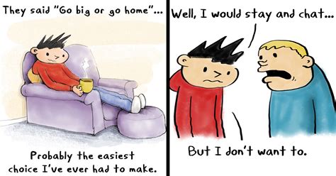Living As An Introvert My 30 Comics About Social Struggles Bored Panda