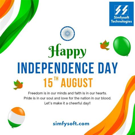 Simfysoft Technologies On Linkedin Independenceday