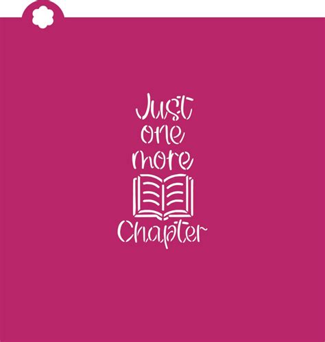 One More Chapter Stencil The Flour Box