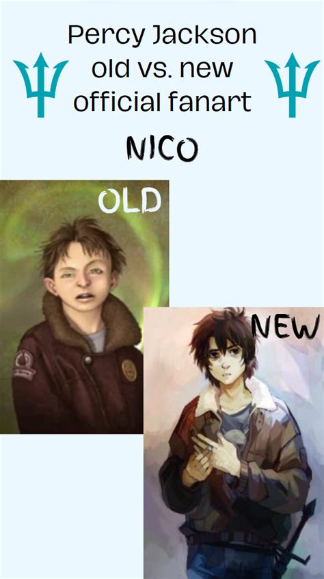 Nico Di Angelo Old Vs New Official Fanarts Percy Jackson Percy