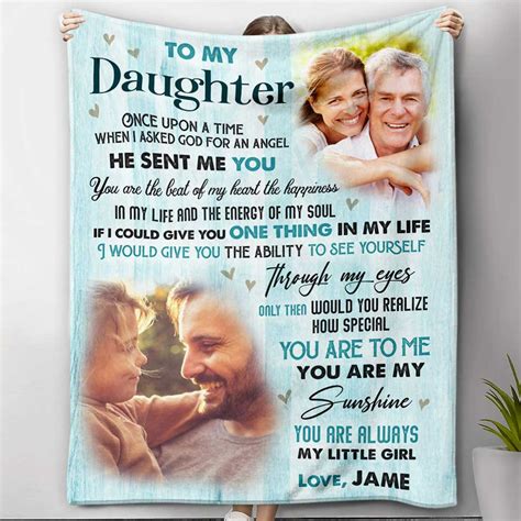 Personalized To My Daughter Blanket When I Asked God An Angel He Sent