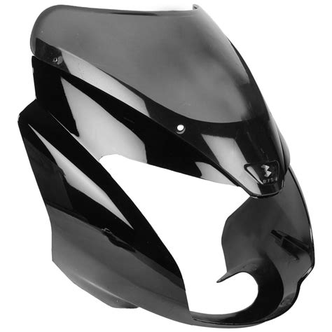 Headlamp Fairing Black With Visor For Bajaj Pulsar 150cc Twin Disc Bs4