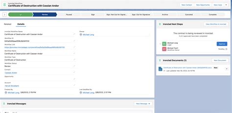 Set Up The Ironclad Documents Lightning Component Ironclad