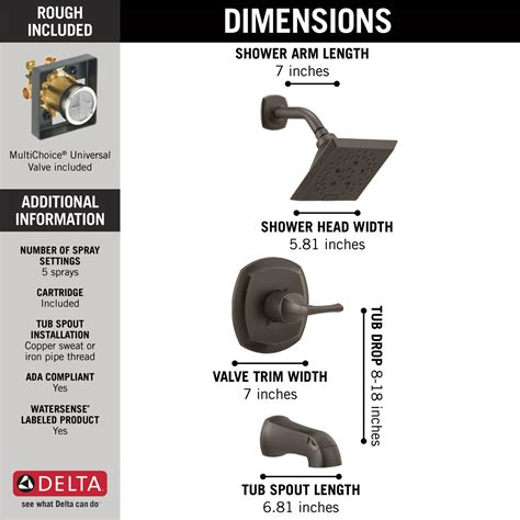 Tubshower Rough And Trim 1l 14s Recertified In Venetian Bronze 144770