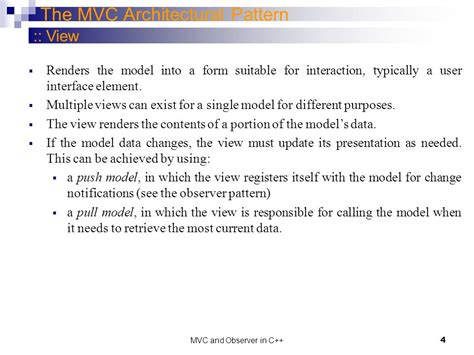 Model View Controller Architectural Pattern and Observer Pattern - ppt ...