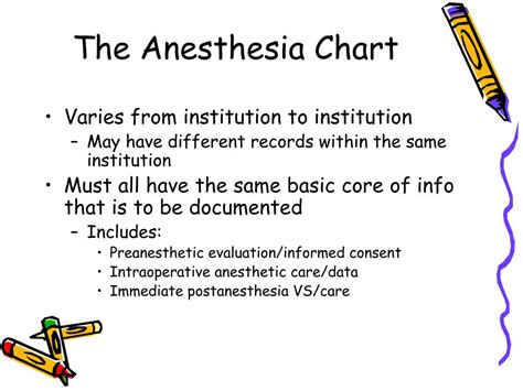 Ppt The Anesthesia Chart Powerpoint Presentation Free Download Id 2414984