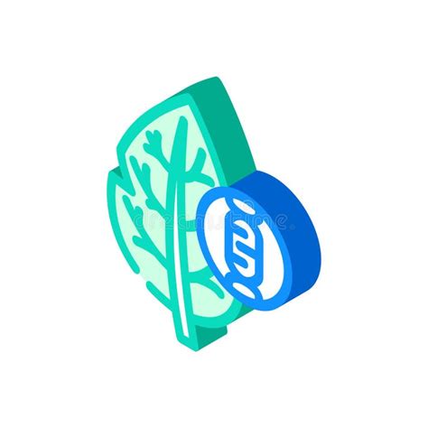 Plant With Dna Genetic Engineering Isometric Icon Vector Illustration