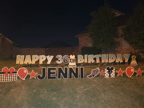 Happy Birthday Jenni Sign Gypsies Nwa