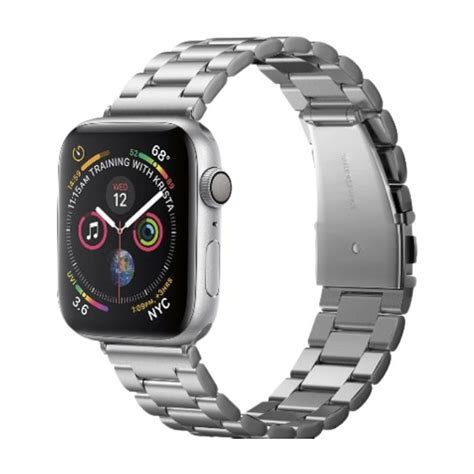 سعر Spigen Apple Watch 44mm Series 6se54 Modern Fit Band Silver في