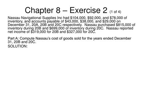 Ppt Chapter 8 Exercise 1 1 Of 6 Powerpoint Presentation Free Download Id5894597