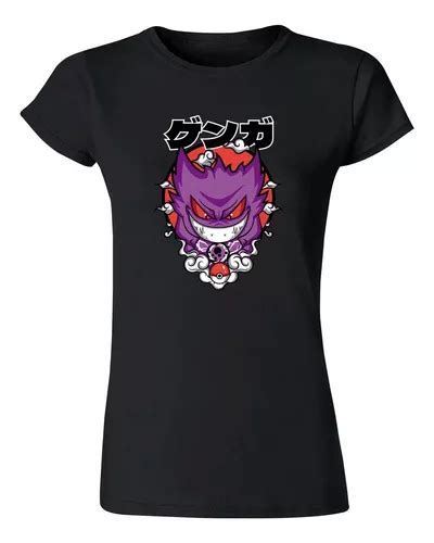 Playera Mujer Anime Pokemon Gengar 000487n Meses Sin Interés