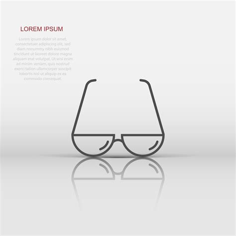 Premium Vector Vector Sunglasses Icon In Flat Style Eyewear Sign