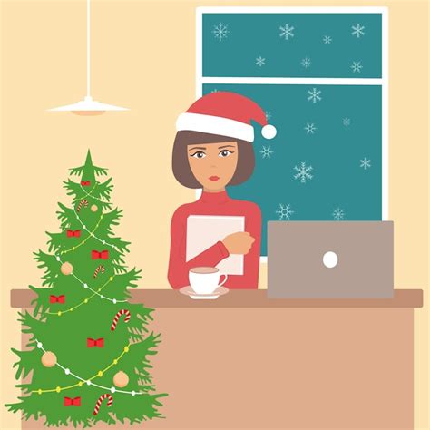 Premium Vector Womans Christmas Happiness Christmas Tree Ts